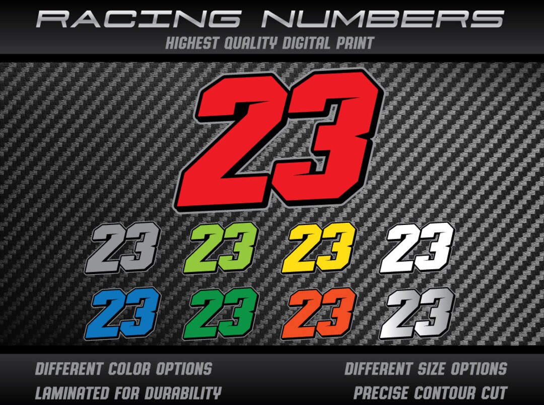 Sticker Design For Motorcycle Numbers
