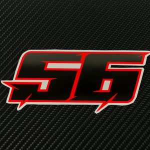 3 X Fluo Neon Color Custom Racing Numbers Stickers Decals Graphics Race ...