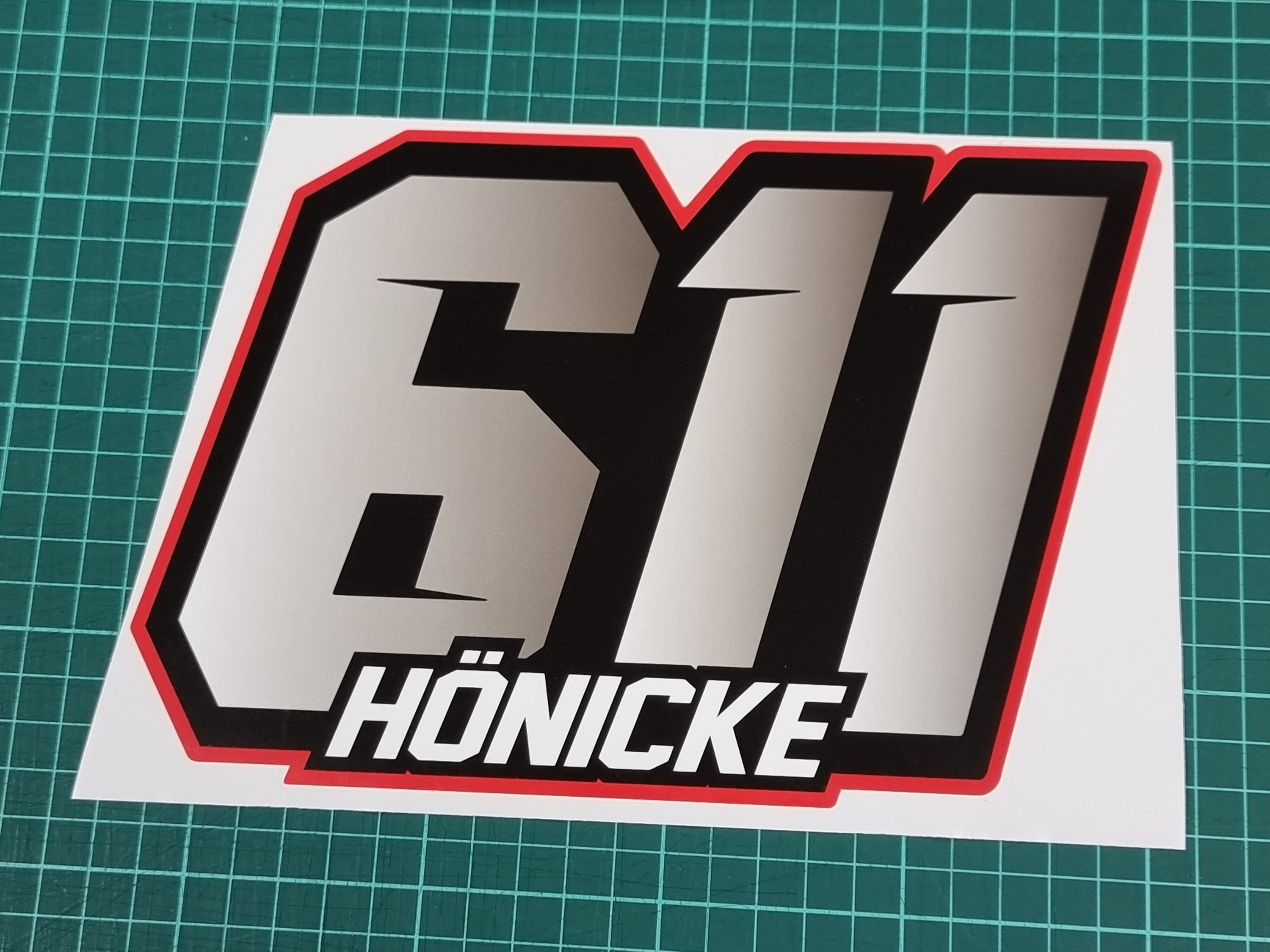 Custom Race Number Decals: UV Laminated, Personalized Name Stickers - Etsy