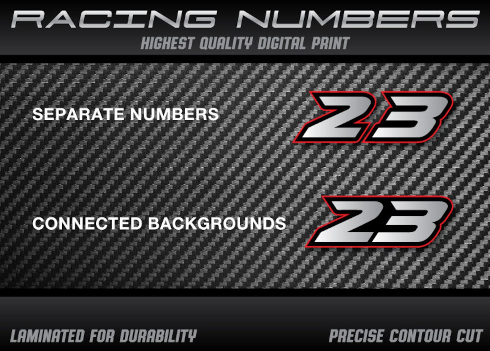 Race Numbers Stickers Decals Graphics Racing Motorcycle Car - Etsy