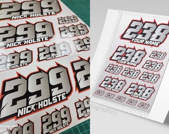 Race Car Number Sets - Etsy