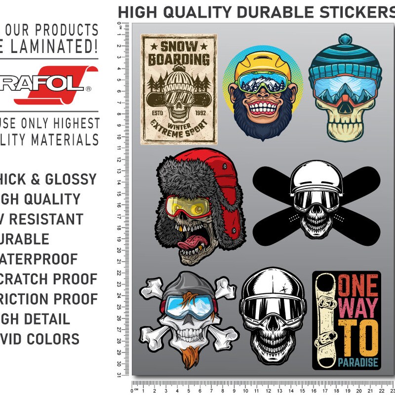 Snowboard Stickers - Etsy