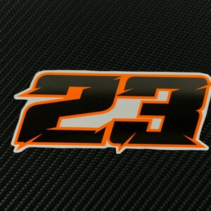 3 X Fluo Neon Color Custom Racing Numbers Stickers Decals Graphics Race ...