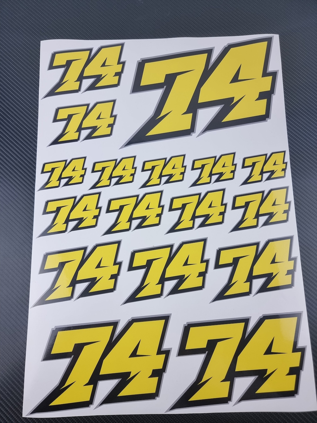 Personal Custom Race Numbers Stickers Decals Graphics Racing Motorcycle ...