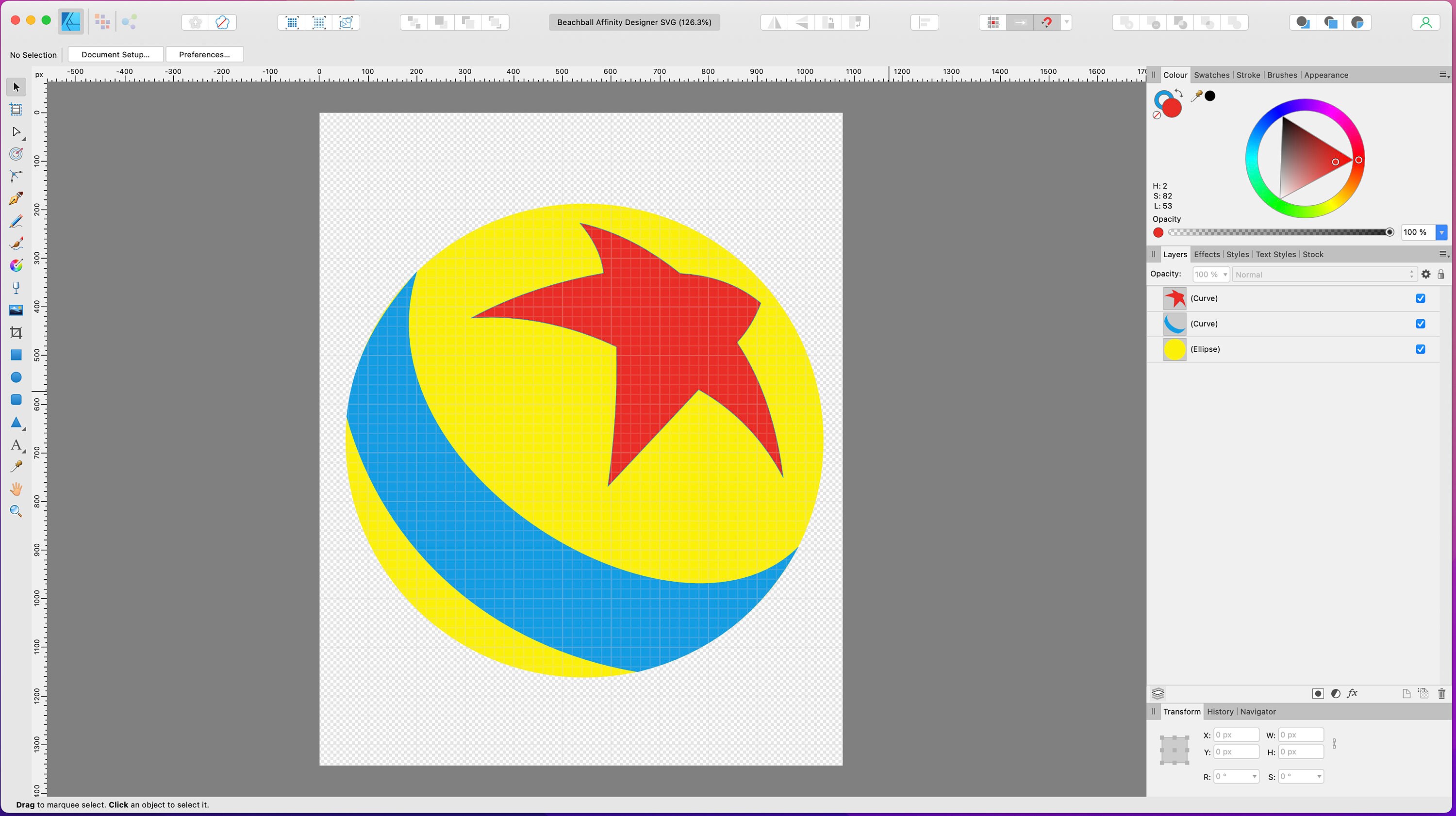 Beach Ball in Pure SVG for Use With Sublimation or Loading Into Cricut ...