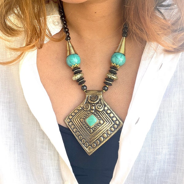 Bohemian Necklace - Etsy