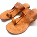 Leather Mustard Yellow Peacock Women's Flat Sandals Flip - Etsy