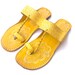 Boho Style Lemon Yellow Women's Handmade Slip Ons Sandals - Etsy