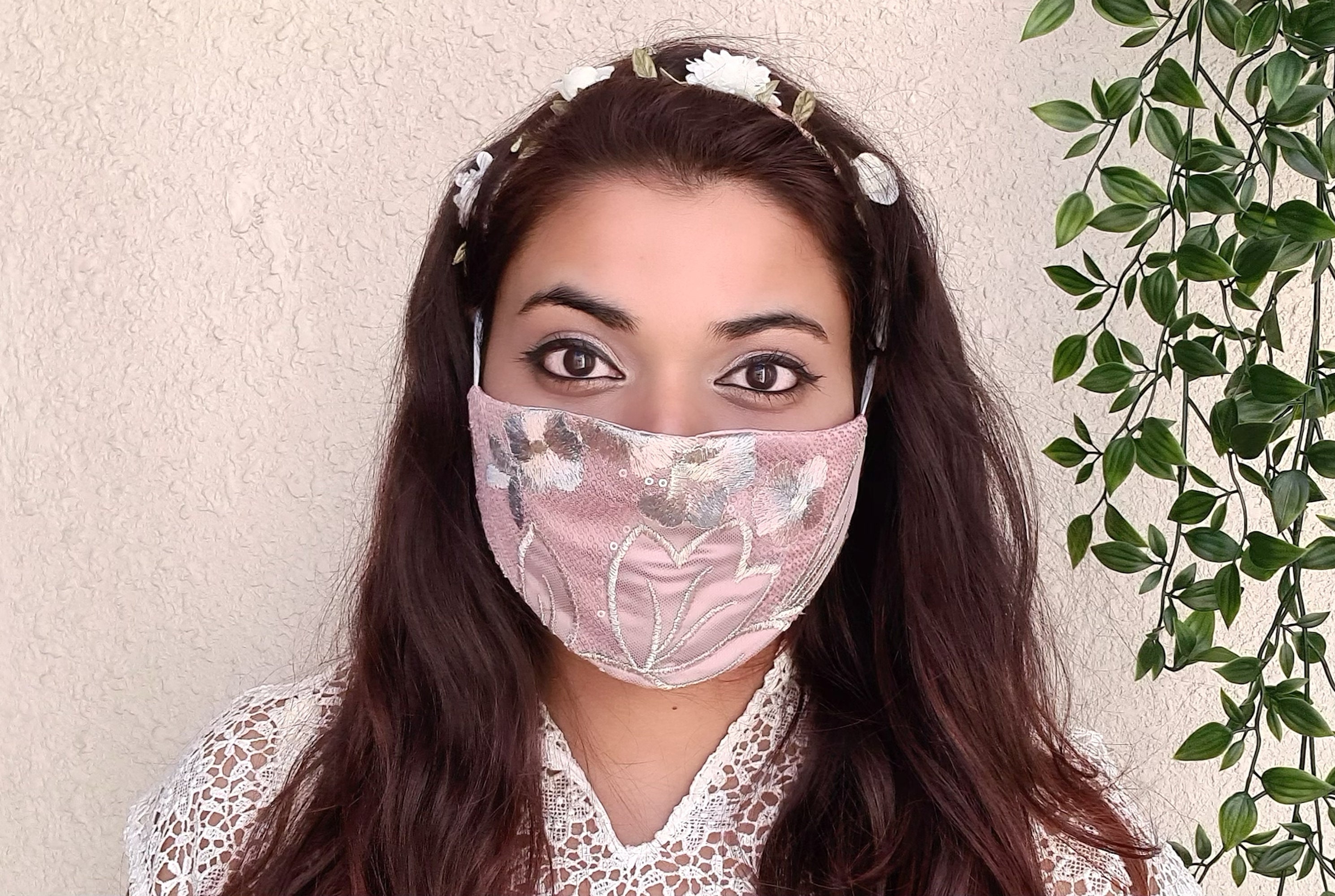 Sequin Face Mask Set of 3 Face Mask Embellished Bridal Mask - Etsy