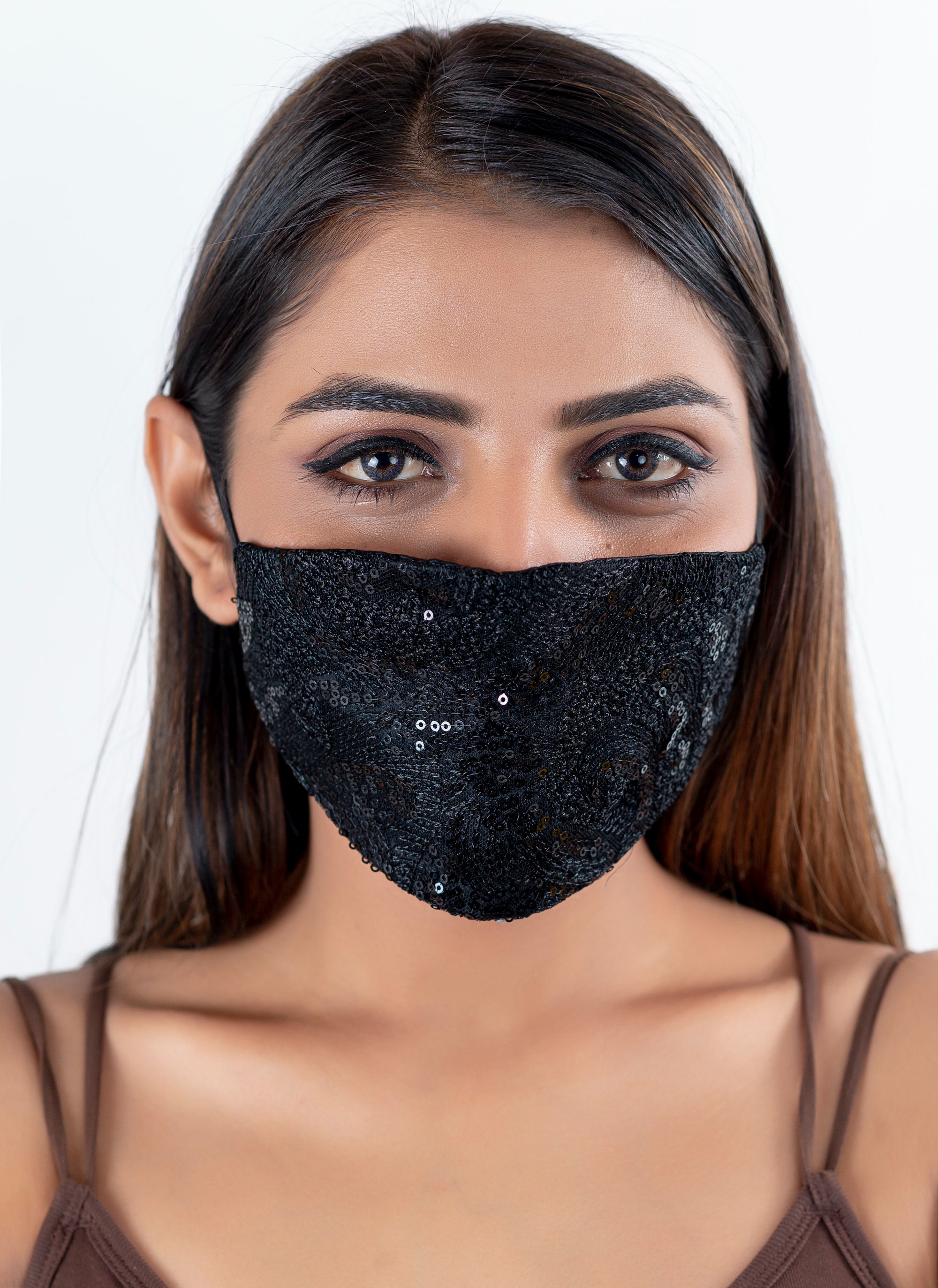 Sequin Face Mask Set of 3 Face Mask Embellished Bridal Mask - Etsy