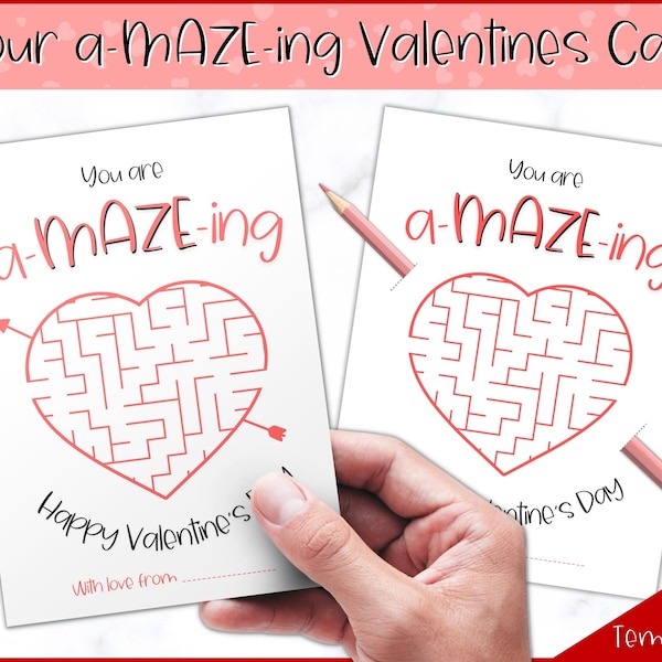 Maze Valentine - Etsy