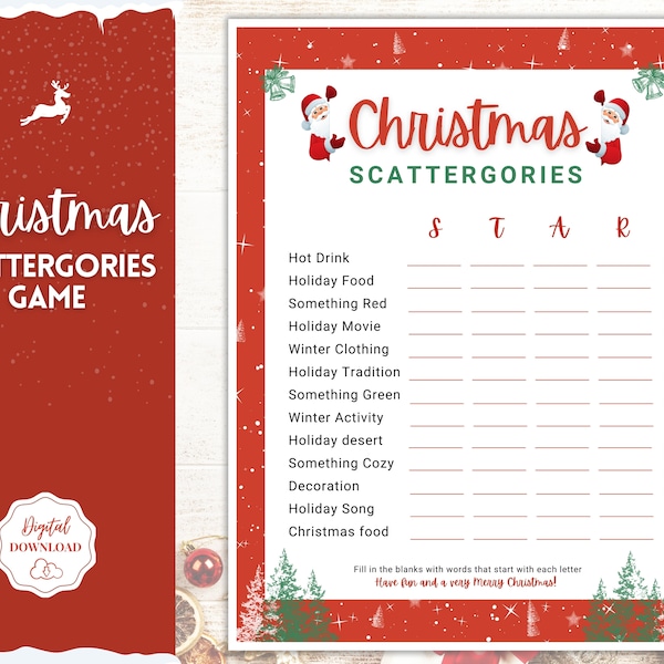 Holiday Scattergories - Etsy