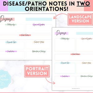 Nursing Notes BUNDLE, Printable Nurse Student Study Guide, Concept Map ...
