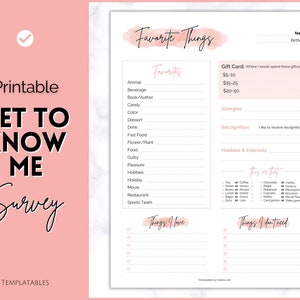 Get to Know You Game Get to Know Me Printable Ice Breaker - Etsy