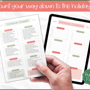 Christmas Countdown Checklist, Christmas Planner Printable, Holiday ...
