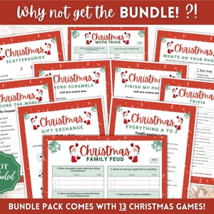 Christmas Scattergories Game! Holiday Game Printables, Xmas Party Game ...