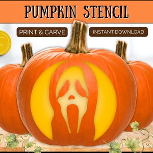 Pumpkin Carving Stencil Ghostface - Etsy