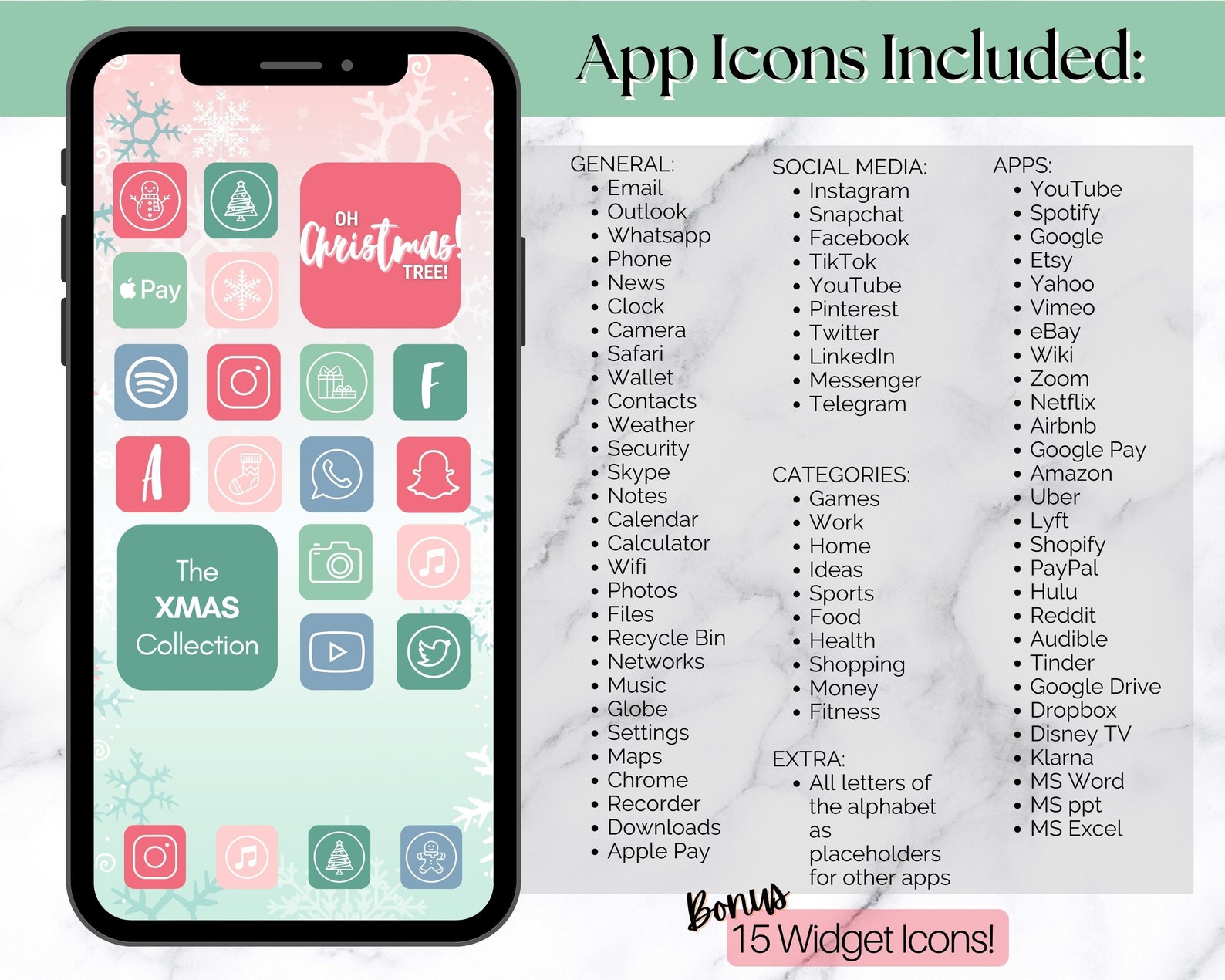 4,000+ Holiday App Icons | ULTIMATE Ios Icon Bundle | 5 Icon Themes ...
