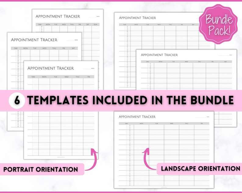 Appointment Tracker Printable 15 Minute Salon Planner - Etsy