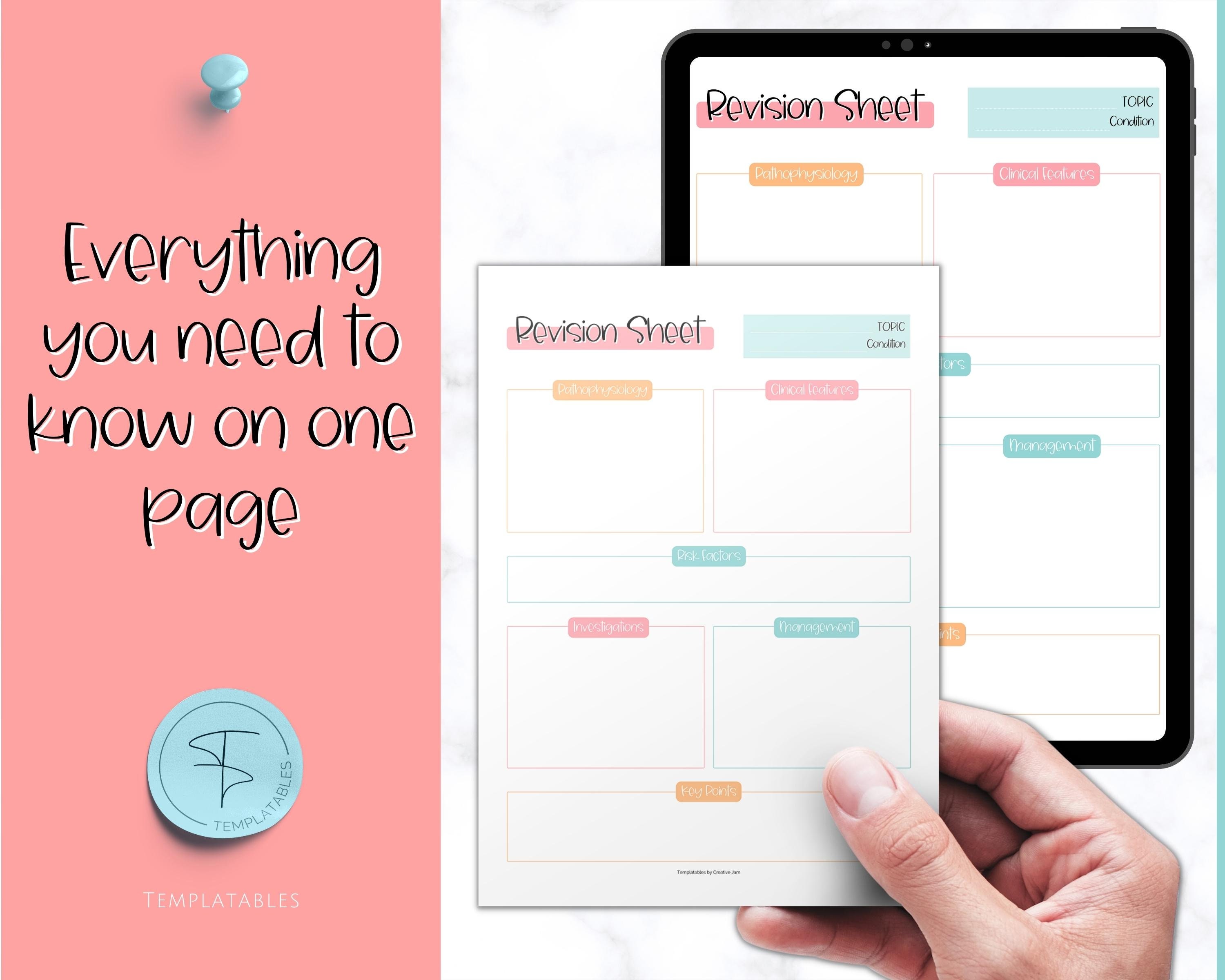 Nursing Revision Sheets, Medical School, Medicine & Nursing Students ...
