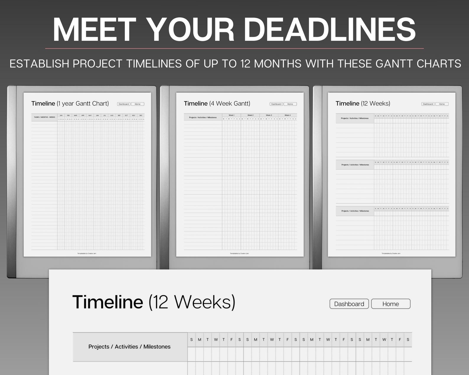 Project Planner for the Remarkable 2, Project Tracker Management ...