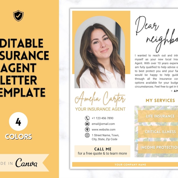 Life Insurance Agent Business Card - Etsy