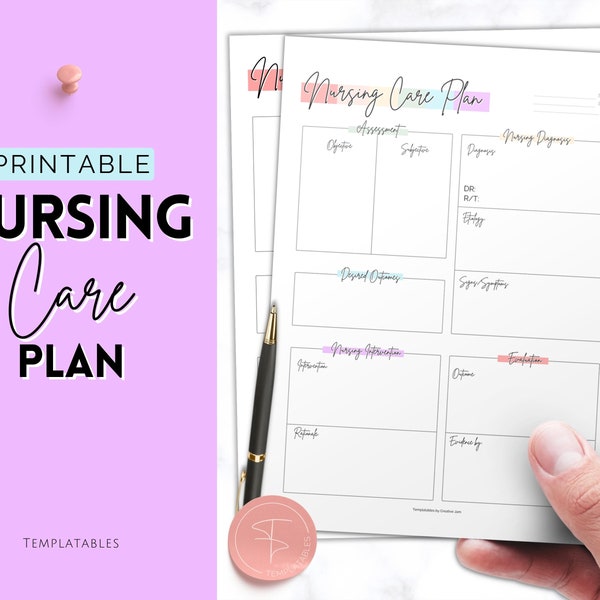 Nursing Care Plan Cheat Sheet - Etsy
