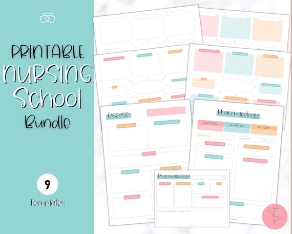 Nursing Student Notes BUNDLE Printable Nurse Study Guide - Etsy