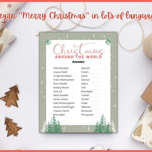 Christmas Around the World Game Holiday Game Printables, Xmas Party ...