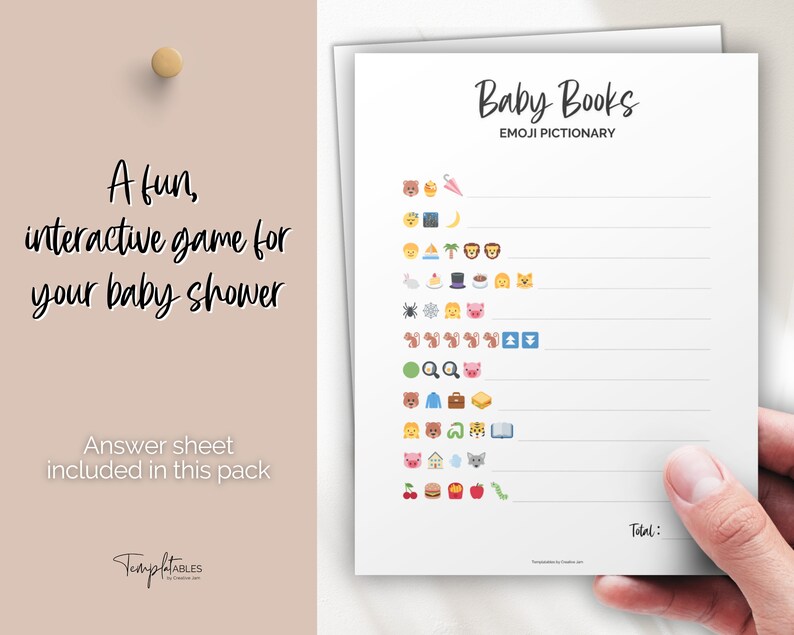 Baby Emoji Game, Emoji Pictionary Baby Shower Game, Baby Emoji Game ...