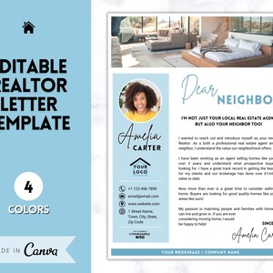 New Agent Introduction Letter Real Estate Agent Template - Etsy