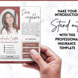 Insurance Broker Introduction Flyer Template, Life Insurance, Mortgage ...