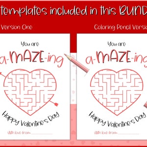 You're Amazing Valentine Card! Printable Valentines Day Gift, Maze ...