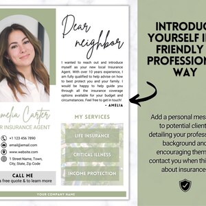 Insurance Agent Introduction Flyer Template, Life Insurance, Mortgage ...