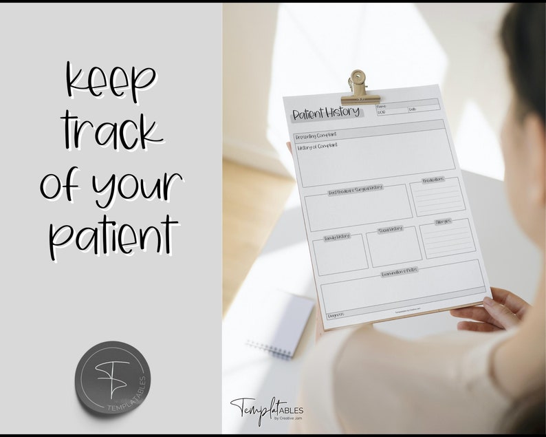 Printable Patient History Sheet Medical History Patient - Etsy