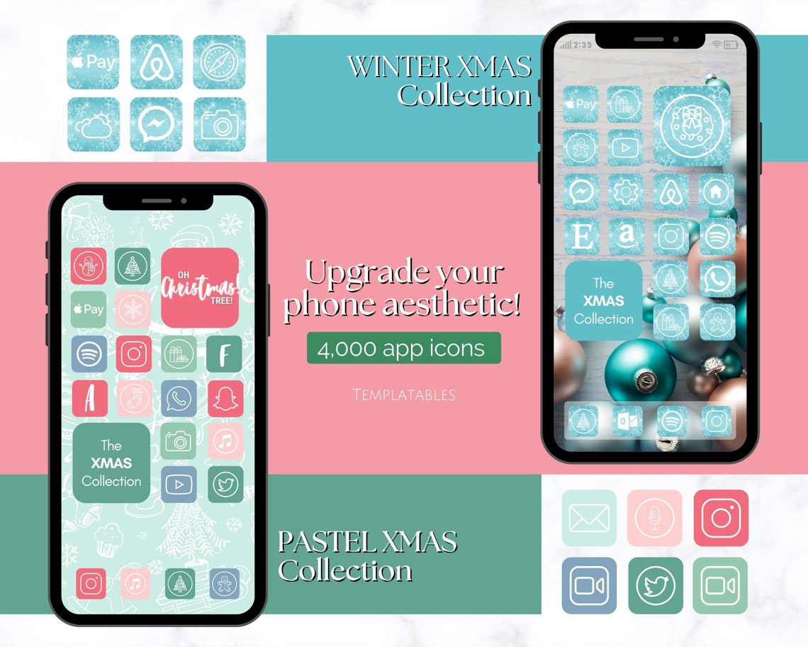 4,000+ Holiday App Icons | ULTIMATE Ios Icon Bundle | 5 Icon Themes ...