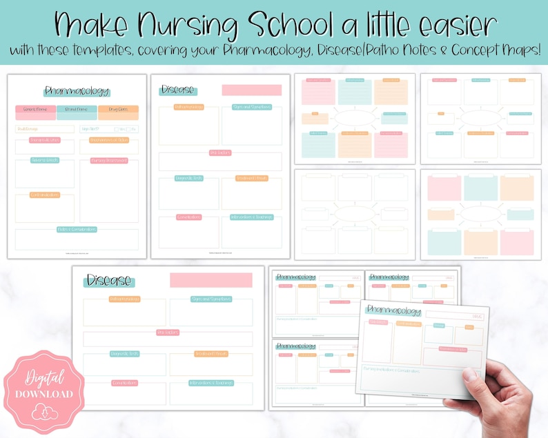 Nursing Student Notes BUNDLE Printable Nurse Study Guide - Etsy