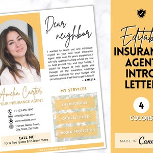 Insurance Broker Introduction Flyer Template, Life Insurance, Mortgage ...