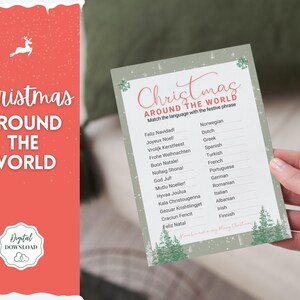 Christmas Around the World Game! Holiday Game Printables, Xmas Party ...