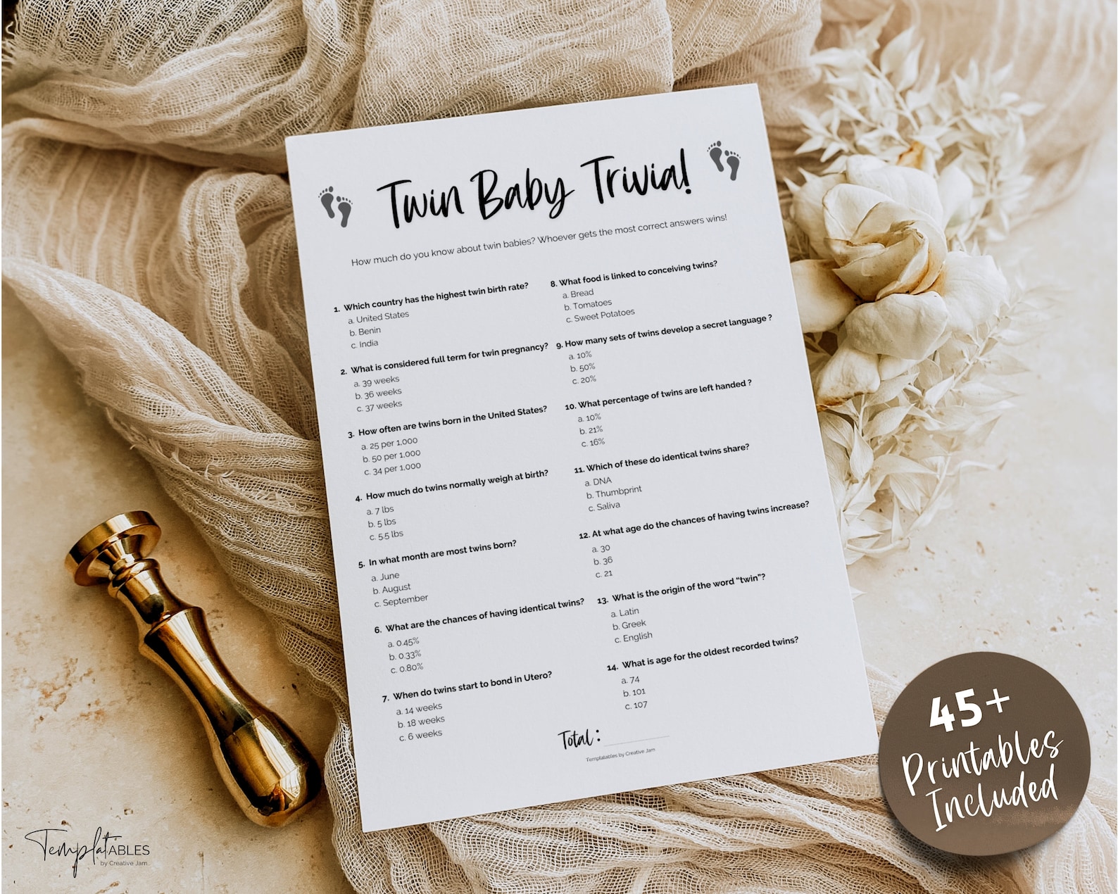 TWIN Baby Shower Games BUNDLE, 45 Twins Baby Shower Activity, Twin ...
