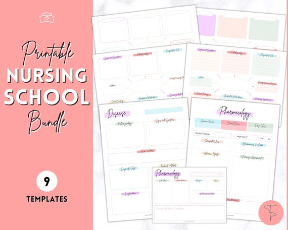 Nursing Notes BUNDLE Printable Nurse Student Study Guide - Etsy