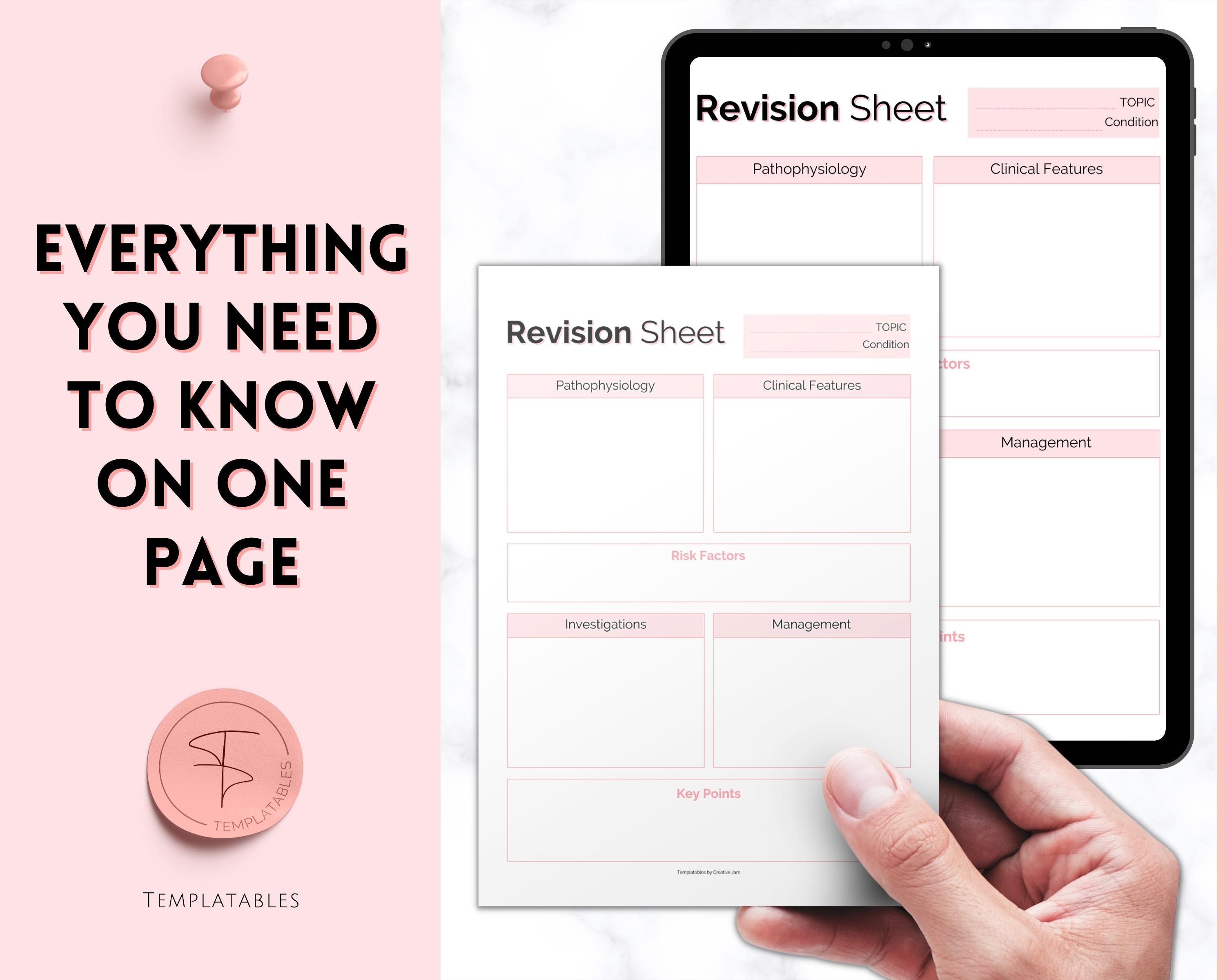 Nursing Revision Sheets Medical School Medicine & Nursing - Etsy