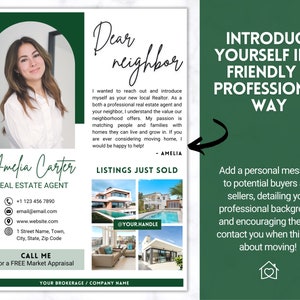 Real Estate Agent Letter Realtor Introduction Template New - Etsy