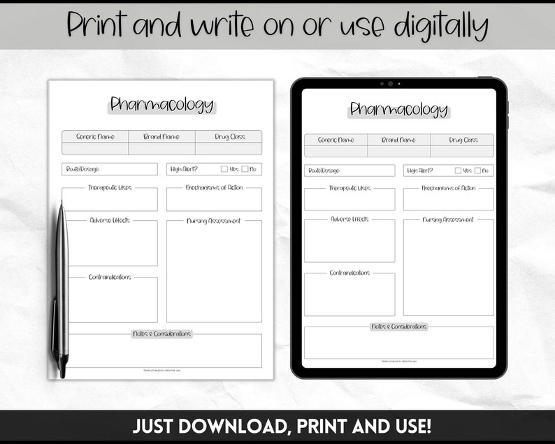 Nursing Notes BUNDLE Printable Nurse Student Study Guide - Etsy