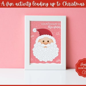 Countdown to Christmas Printable! Santa Christmas Countdown, Cotton ...