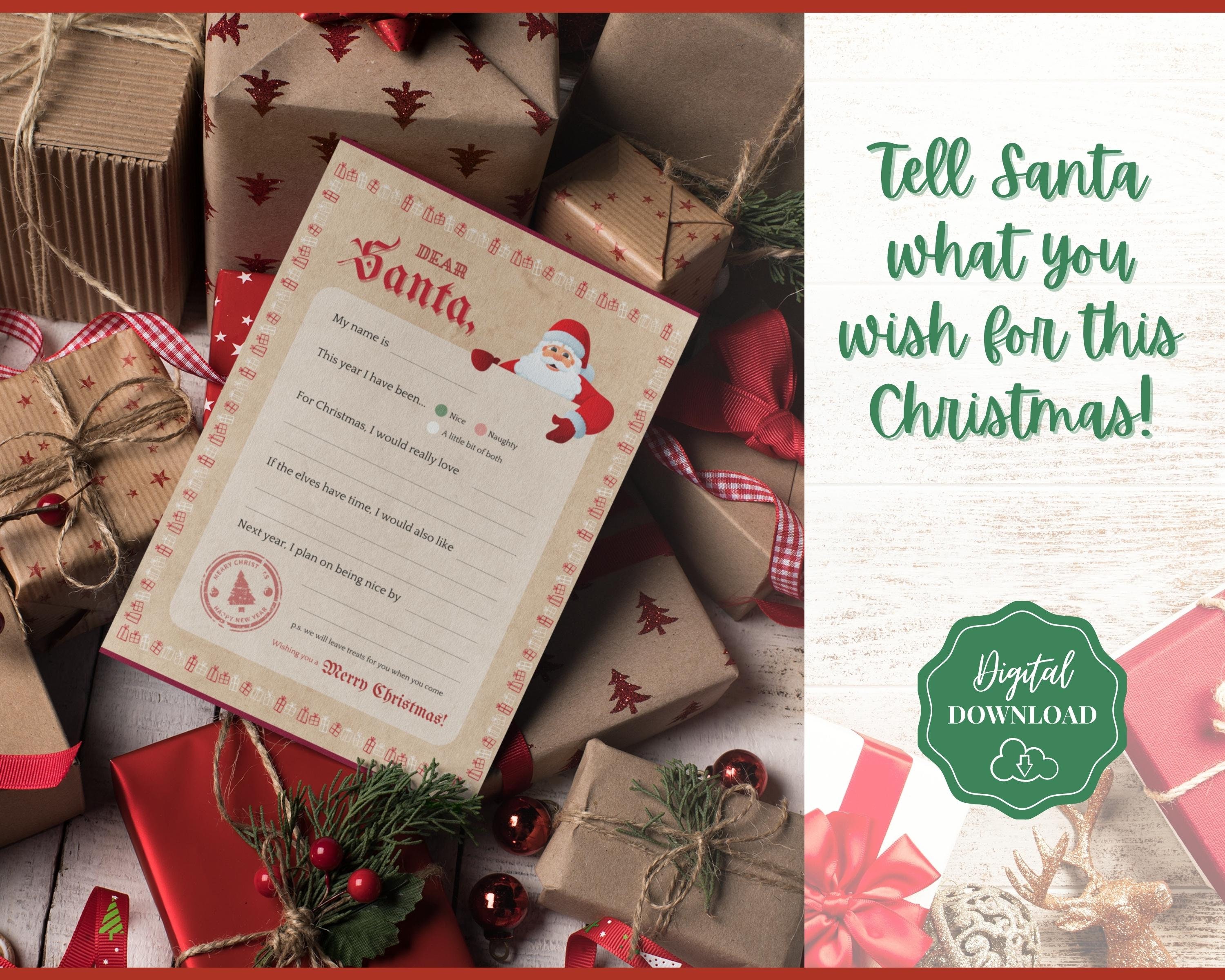 Santa Letter BUNDLE Letter From Santa Nice List Certificate - Etsy Canada