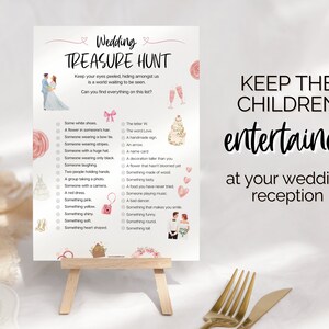 Kids Wedding Game, Scavenger Hunt for Kids, Wedding Table Games ...
