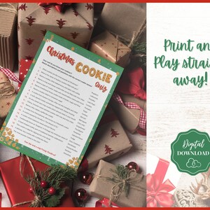 Cookie Game Christmas Printable! Guess the Cookie Christmas Game, Xmas ...