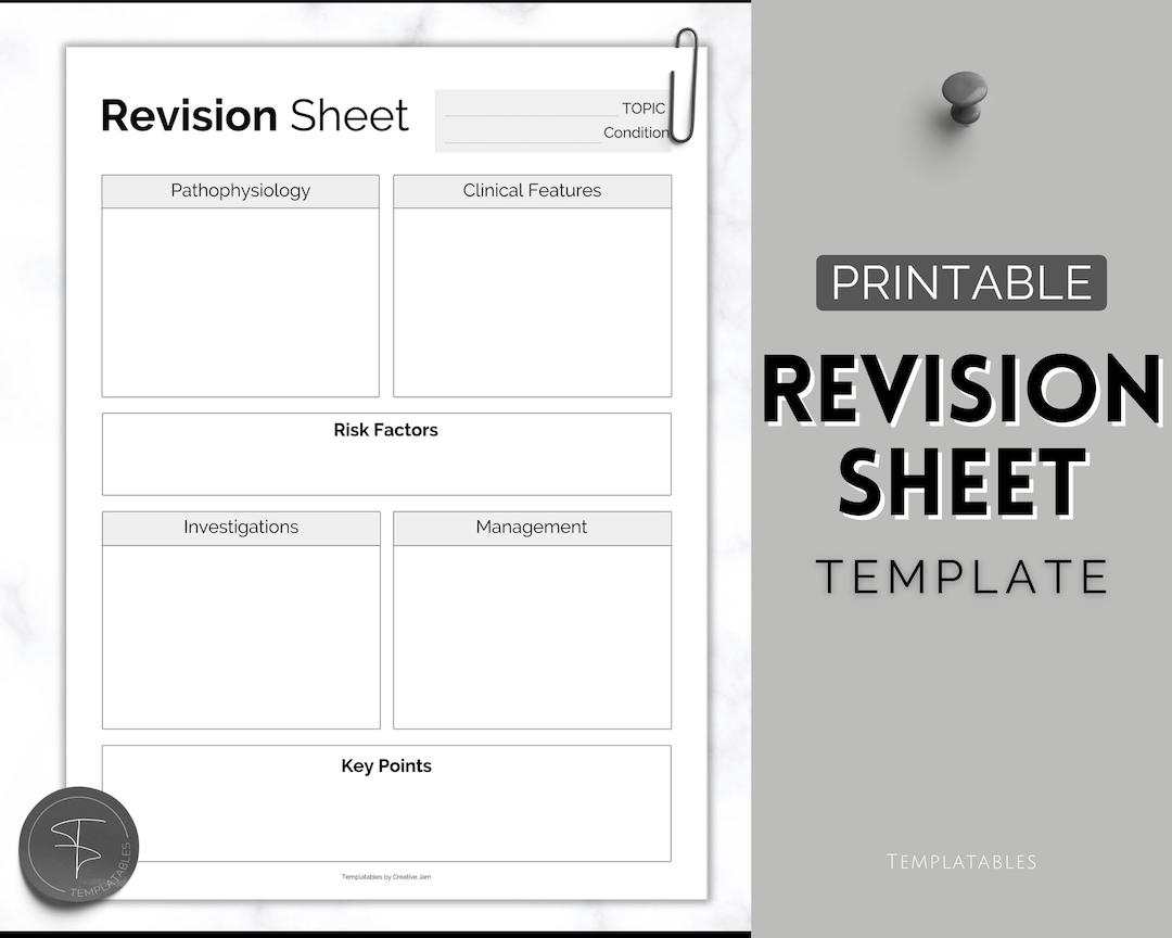 Nursing Revision Sheets, Medical School, Medicine & Nursing Students ...