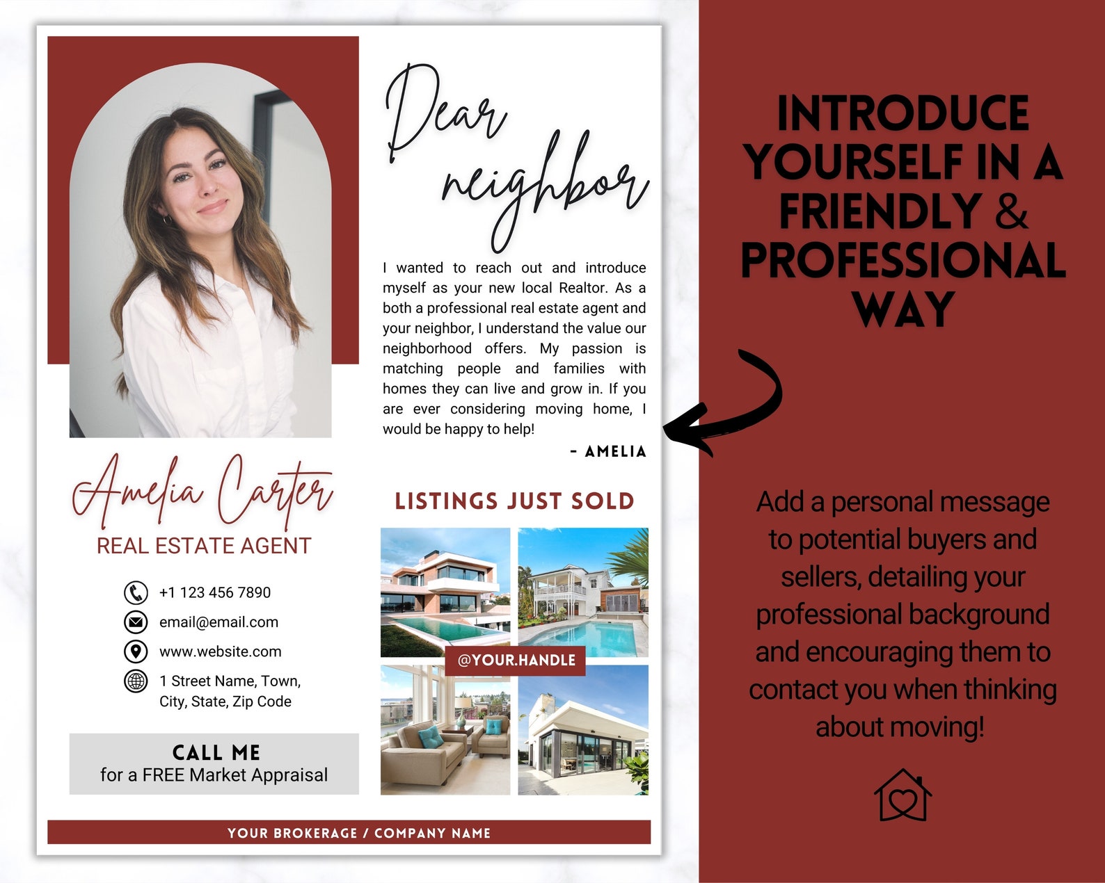 Real Estate Agent Letter, Realtor Introduction Template, New Agent ...